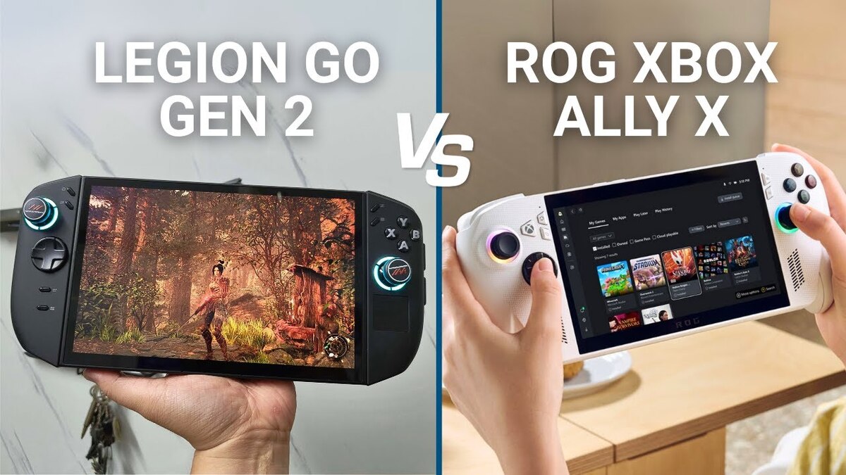 So sánh ROG Xbox Ally X vs Lenovo Legion Go 2