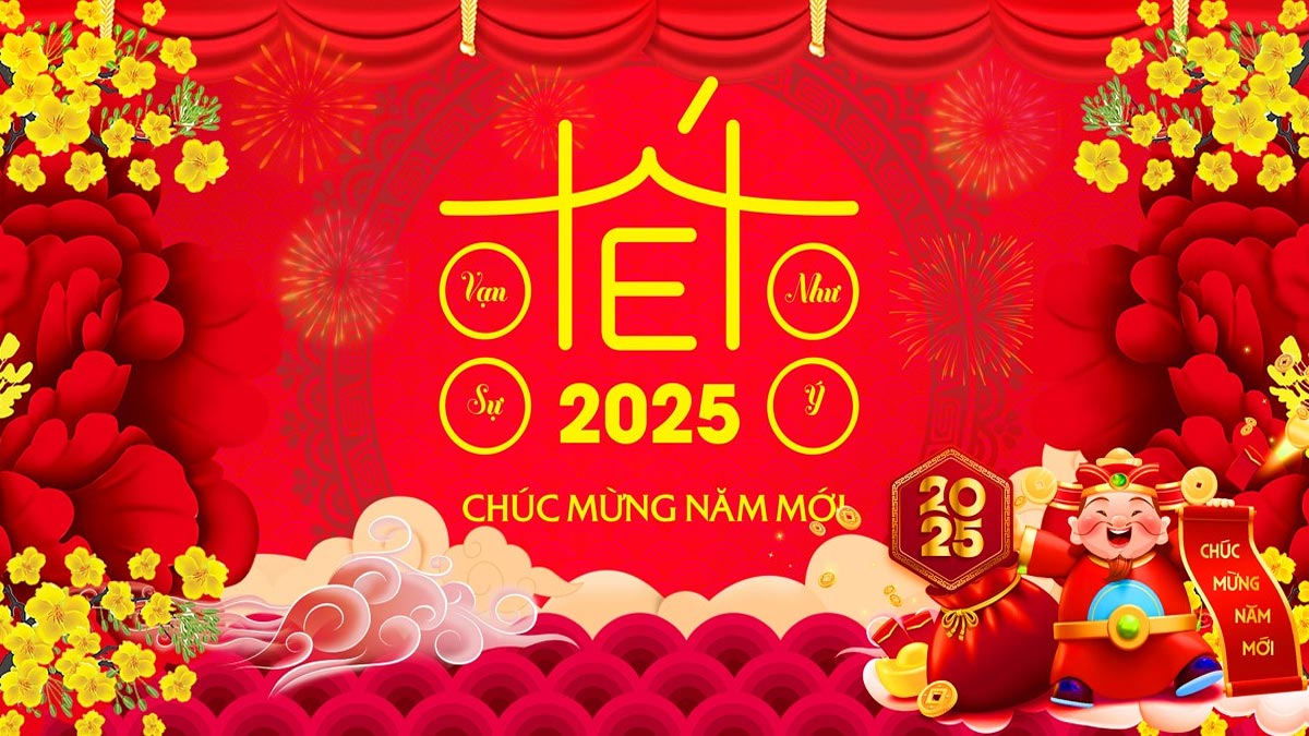 99+ mẫu banner Tết 2025 đẹp, ấn tượng và miễn phí