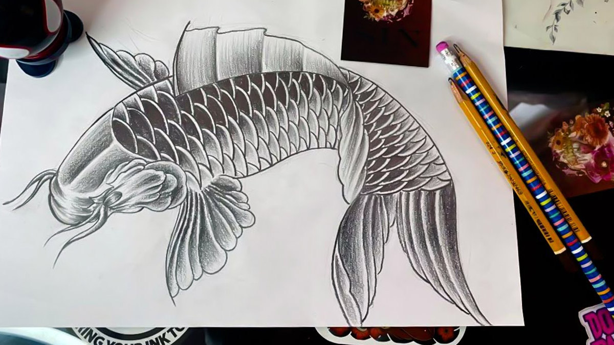 Hướng dẫn vẽ cá chép đơn giản dễ làm, dễ thực hiện