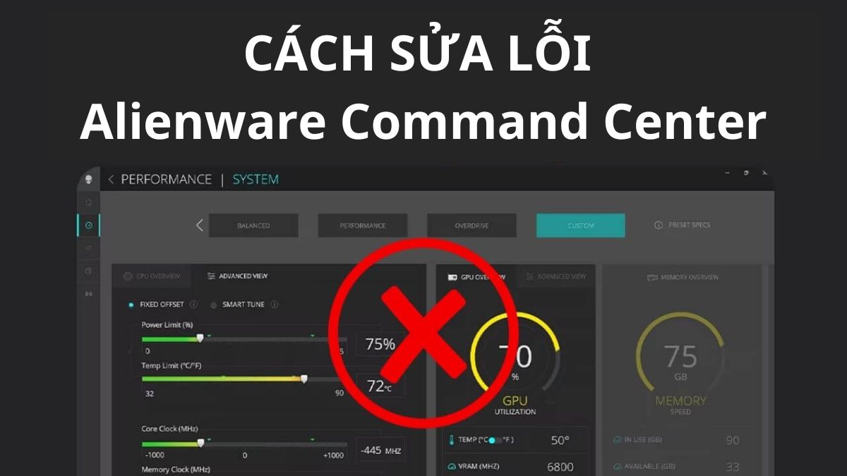 Cách sửa lỗi Alienware Command Center đơn giản