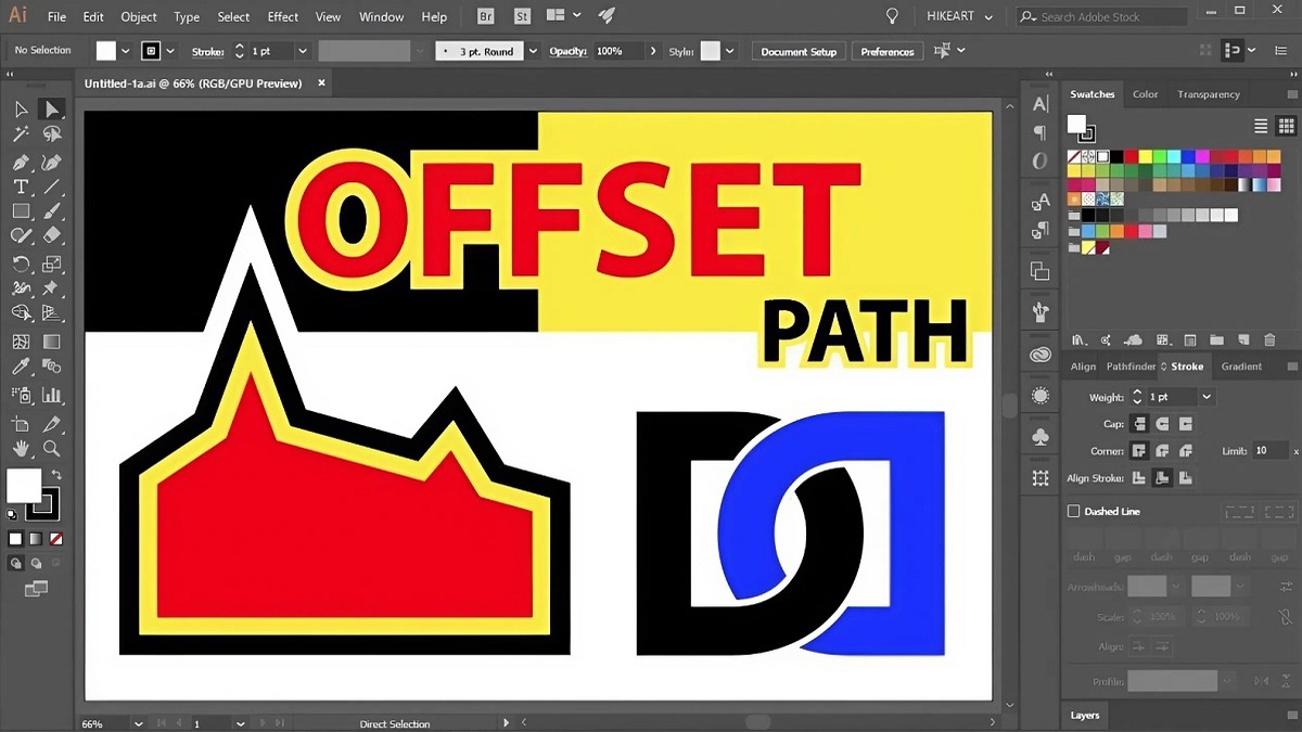 Offset Path trong Illustrator là gì? Cách sử dụng hiệu quả
