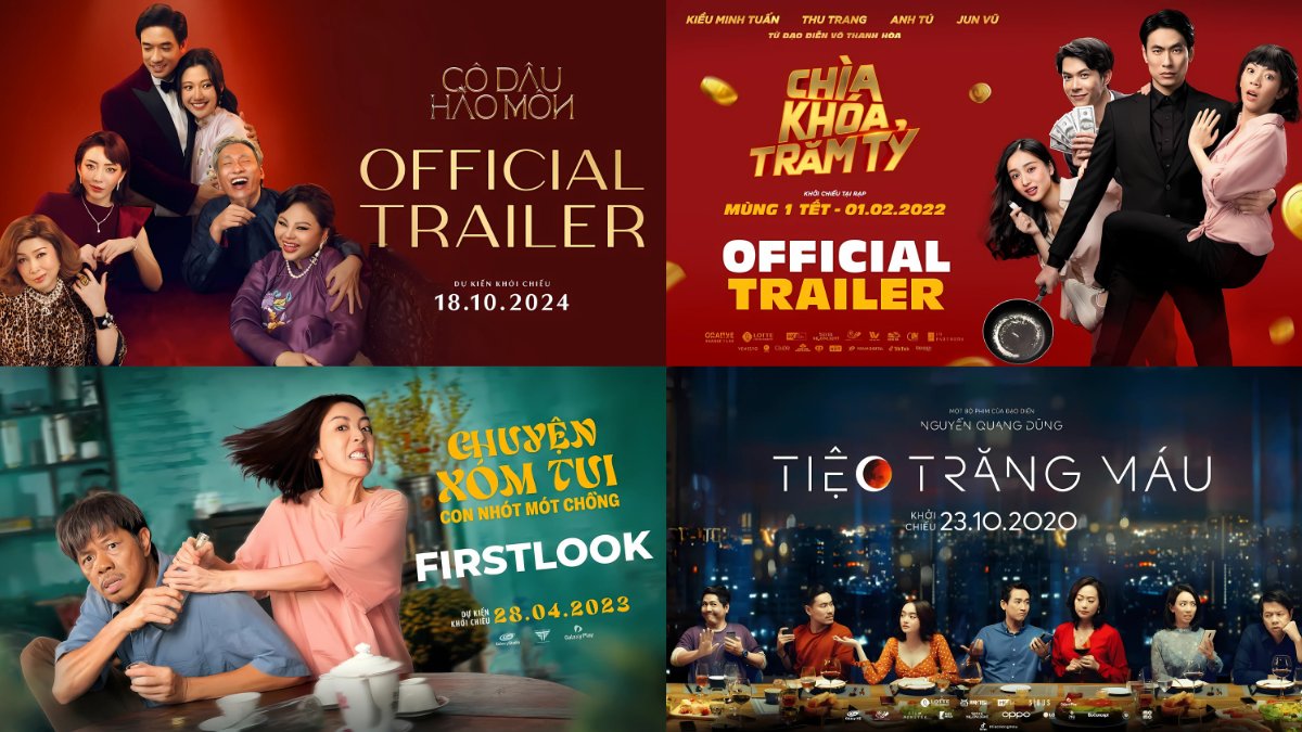 Top 11 phim của Thu Trang chiếu rạp được yêu thích nhất
