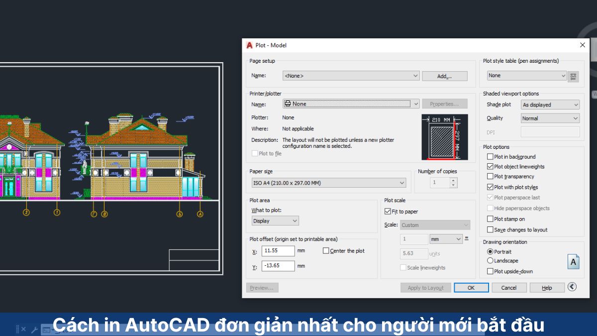 Hướng dẫn cách in AutoCAD hiệu quả nhất cho người mới bắt đầu