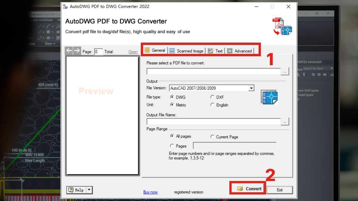 Hướng dẫn cách chuyển file PDF sang AutoCAD thành công 100%