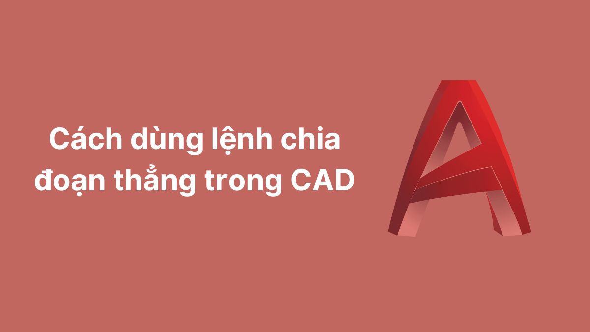 Cách dùng lệnh chia đoạn thẳng trong CAD chi tiết từ A - Z