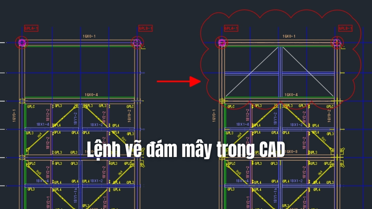 Hướng dẫn dùng lệnh vẽ đám mây trong CAD nhanh chóng