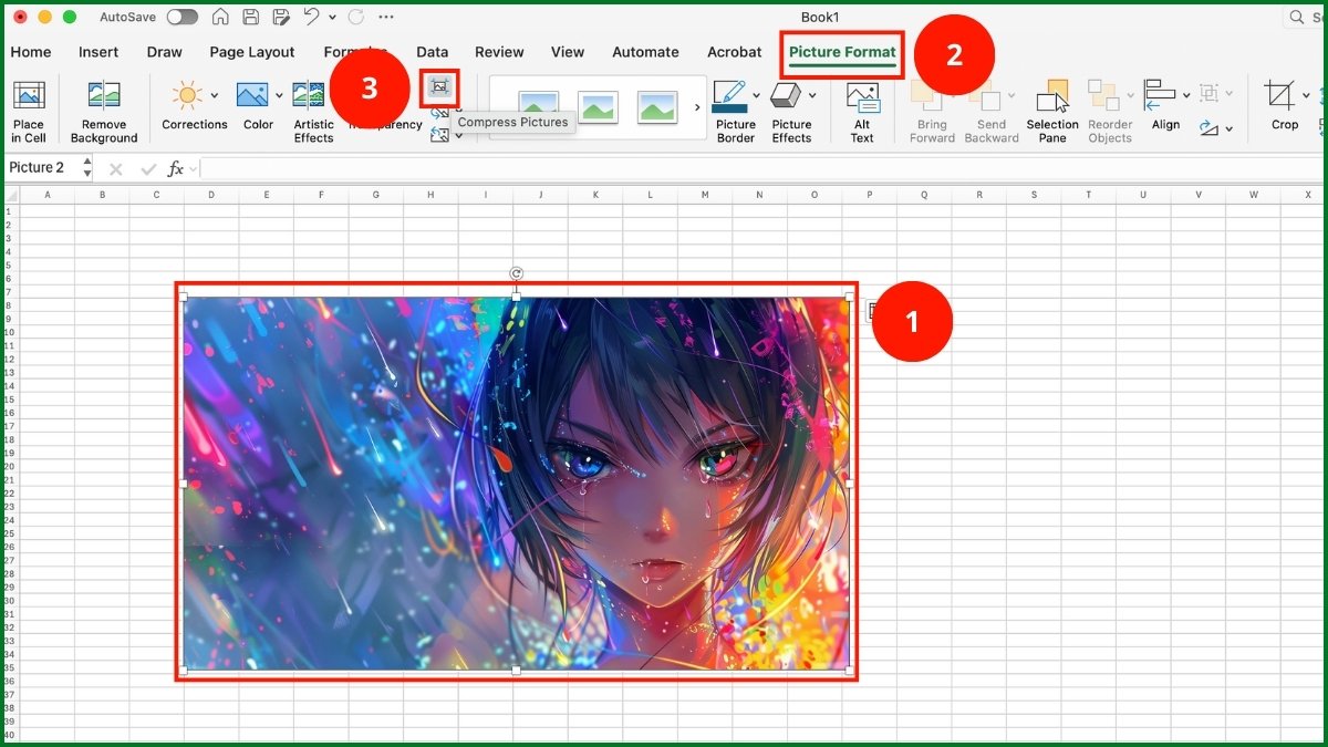 Từng bước giảm dung lượng ảnh trong Excel để tối ưu hóa bảng tính
