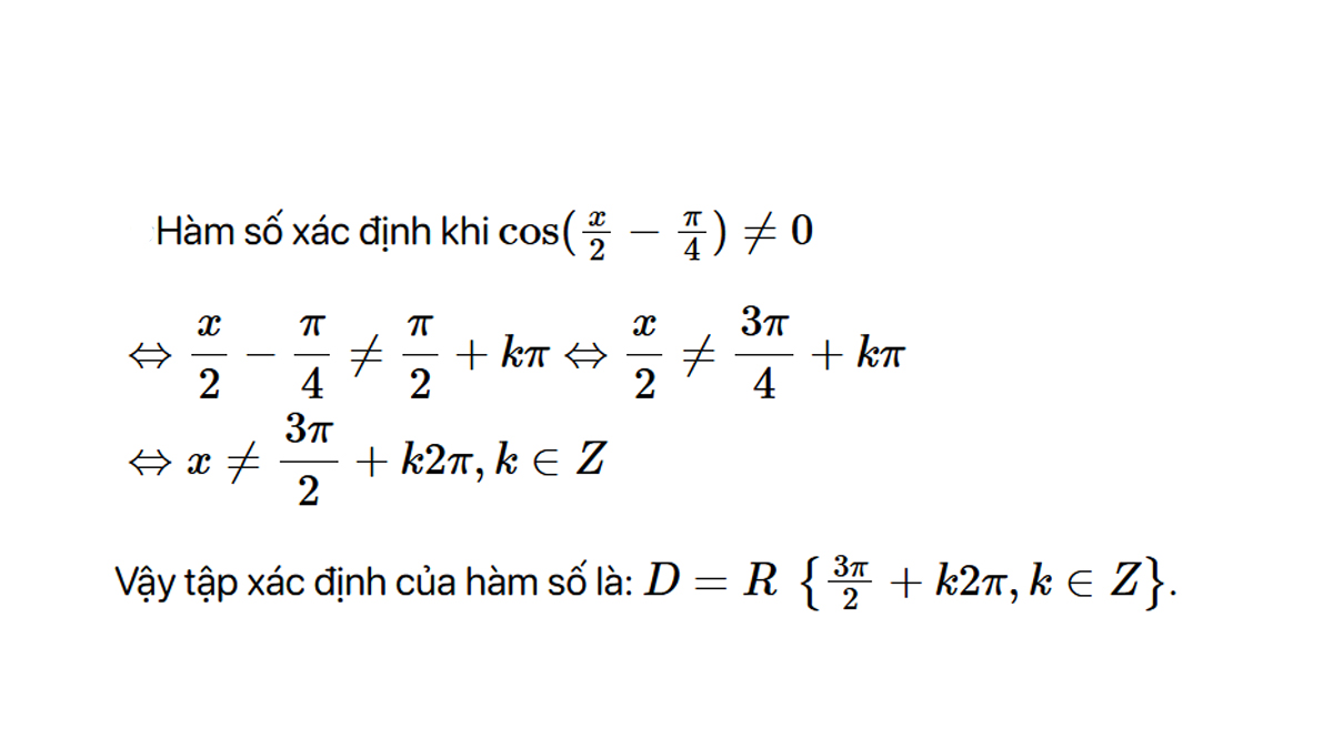 Hướng dẫn nhanh cách tìm ra tập xác định của hàm số