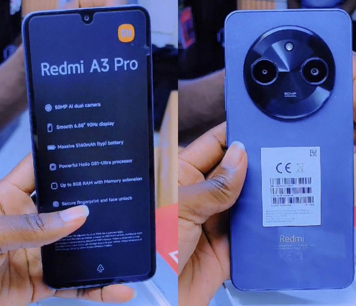 Rò rỉ thông tin Xiaomi Redmi A3 Pro: Helio G81 Ultra
