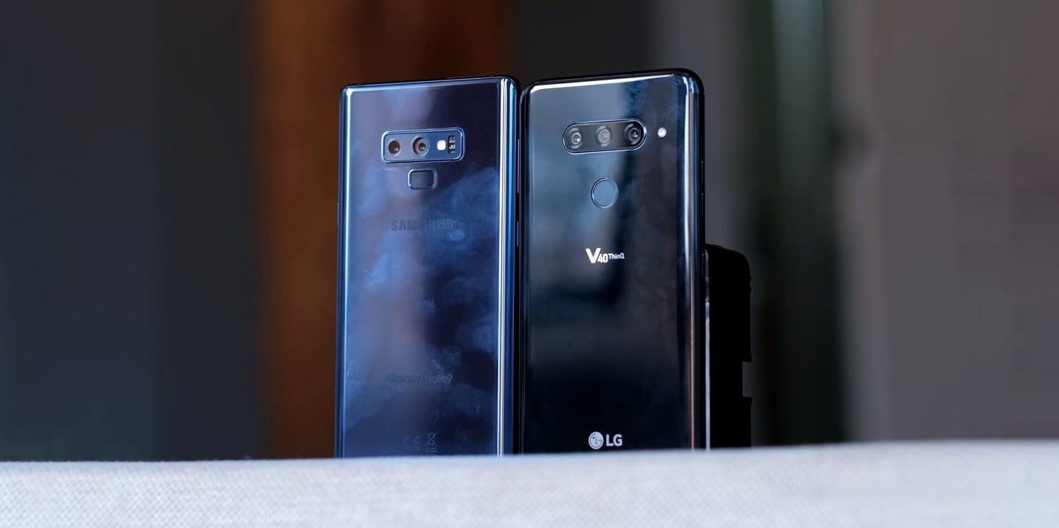 So Sánh Nhanh Lg V40 Thinq Với Samsung Galaxy Note 9