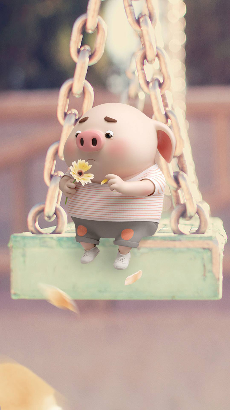 Mời tải về bộ hình nền "Heo con cute" đón Tết Kỷ Hợi 2019