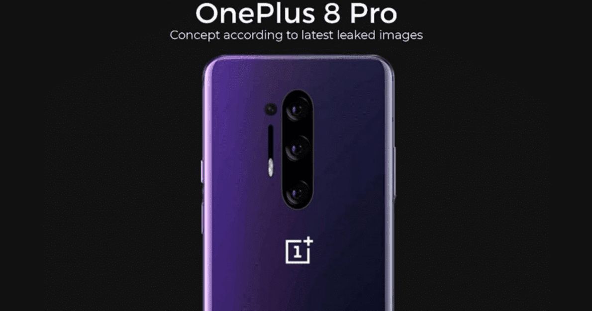 OnePlus 8 Pro lộ ảnh render với hệ thống 4 camera sau ở mặt lưng