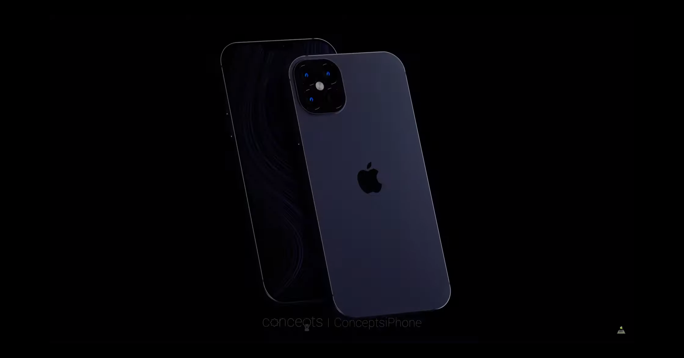 Thêm concept iPhone 12 Pro xanh Navy cực ấn tượng, máy quét LiDAR, màn ...