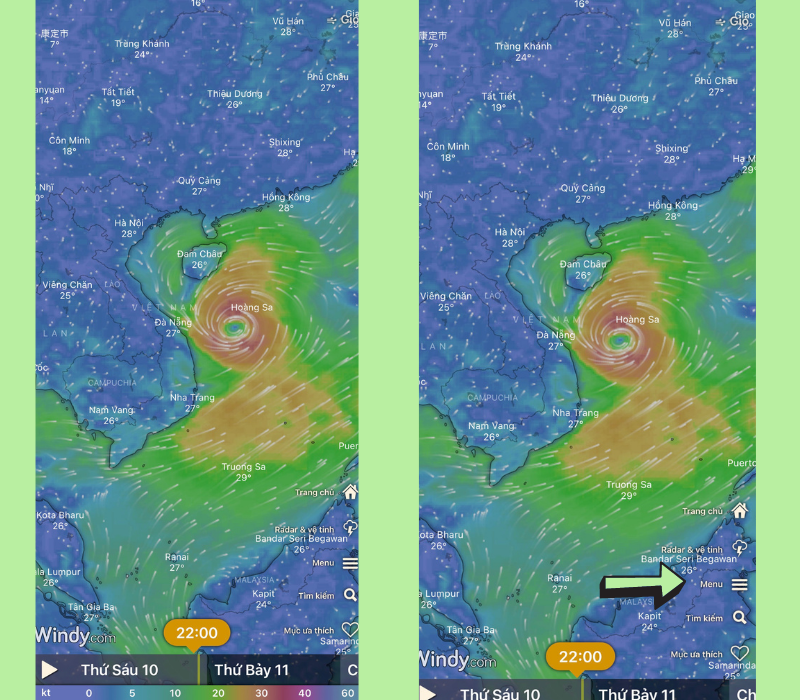Cách sử dụng Windy com dự báo tình hình thời tiết, cơn bão