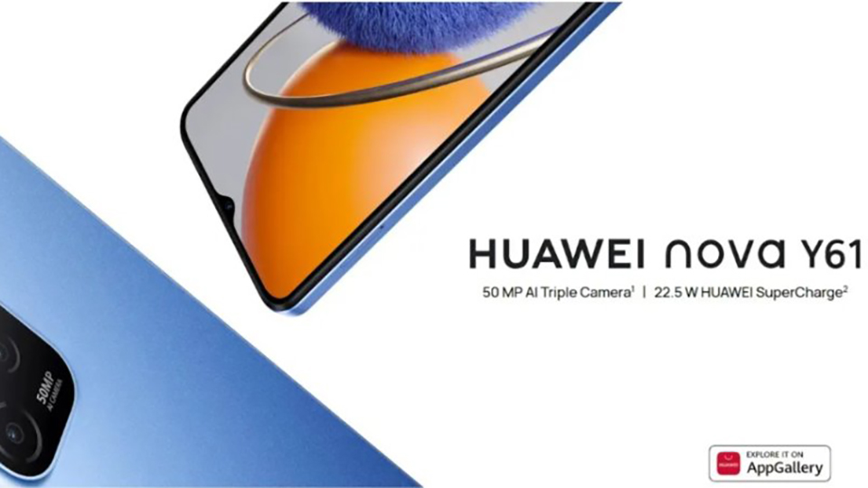 Huawei âm thầm ra mắt điện thoại Nova Y61 mới với 3 camera 50MP, pin ...