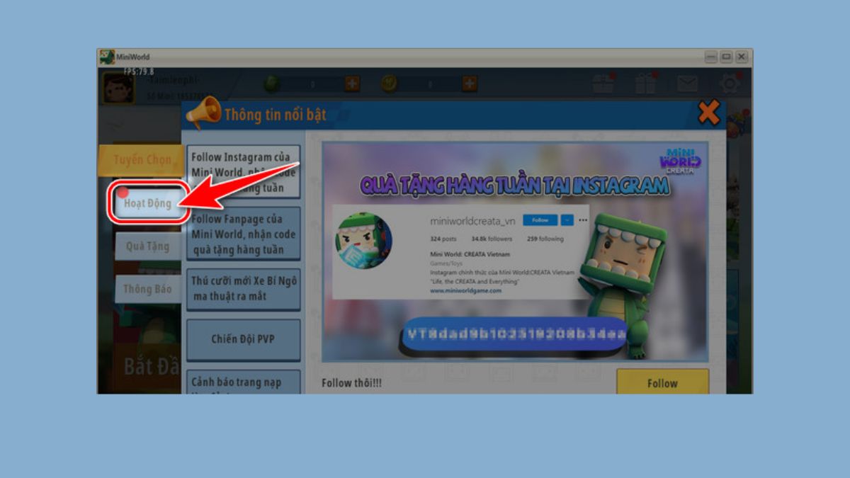 Full code Mini World mới nhất 05/2024| Cách nhập code