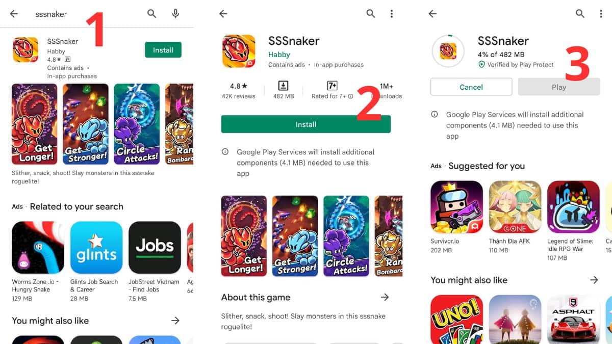 Cách tải SSSnaker trên điện thoại Android, IOS miễn phí đơn giản