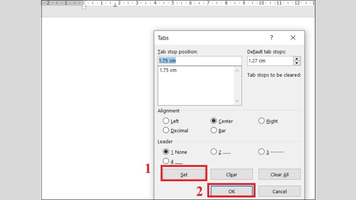 Hướng dẫn cách đặt Tab trong Word chi tiết, hiệu quả