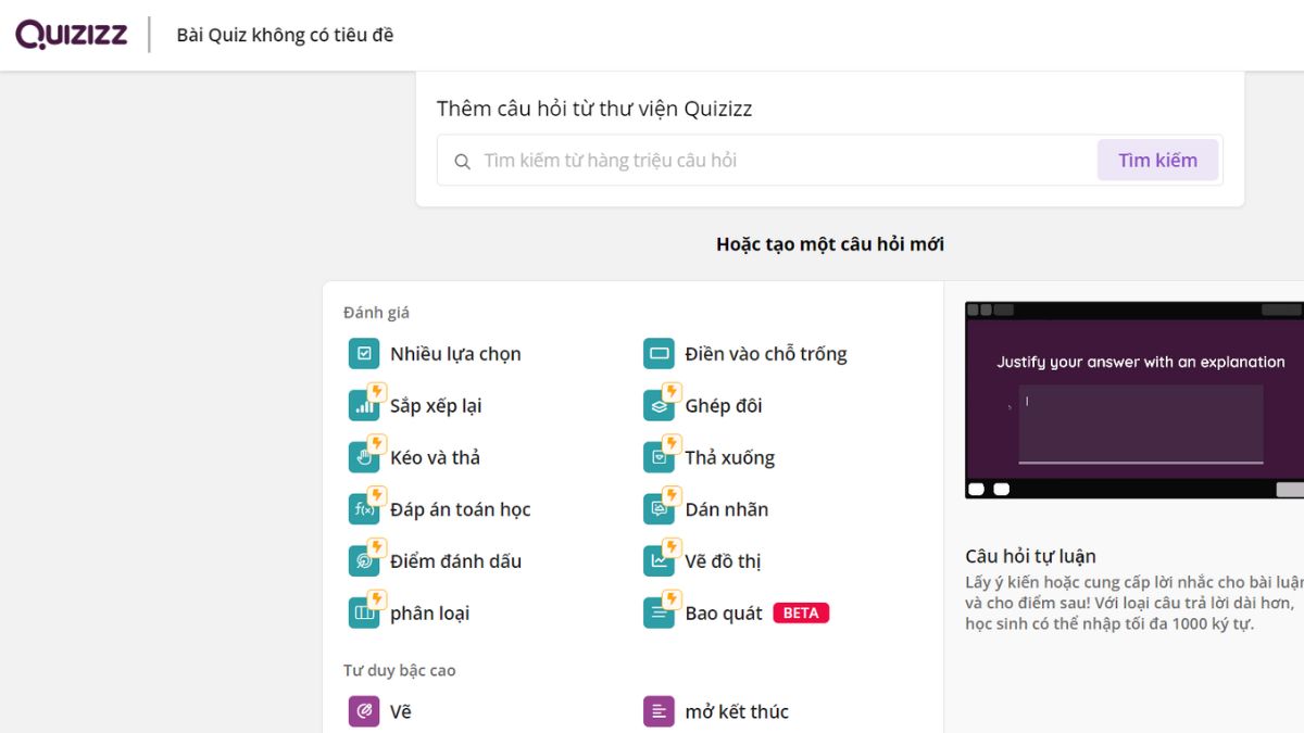 Cách tạo Quizizz làm câu hỏi trắc nghiệm, bài kiểm tra
