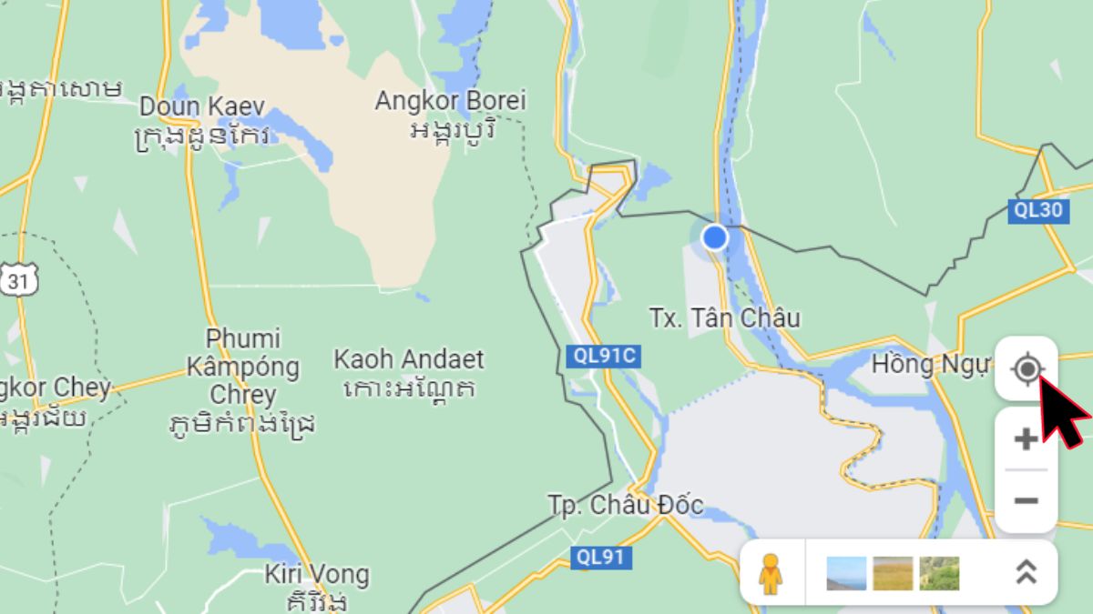 Cách định vị Google Maps (GPS) trên điện thoại, máy tính