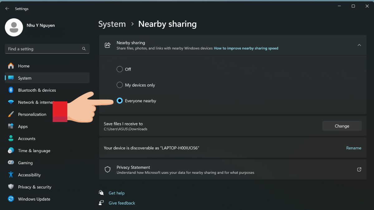 Cách sử dụng Nearby Sharing trên Windows 11 mới nhất