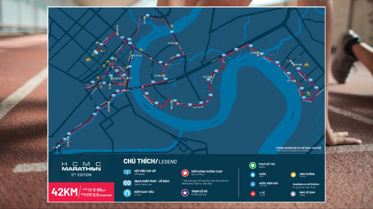 Lịch trình giải chạy HCMC Marathon 2024: Thời gian, địa điểm