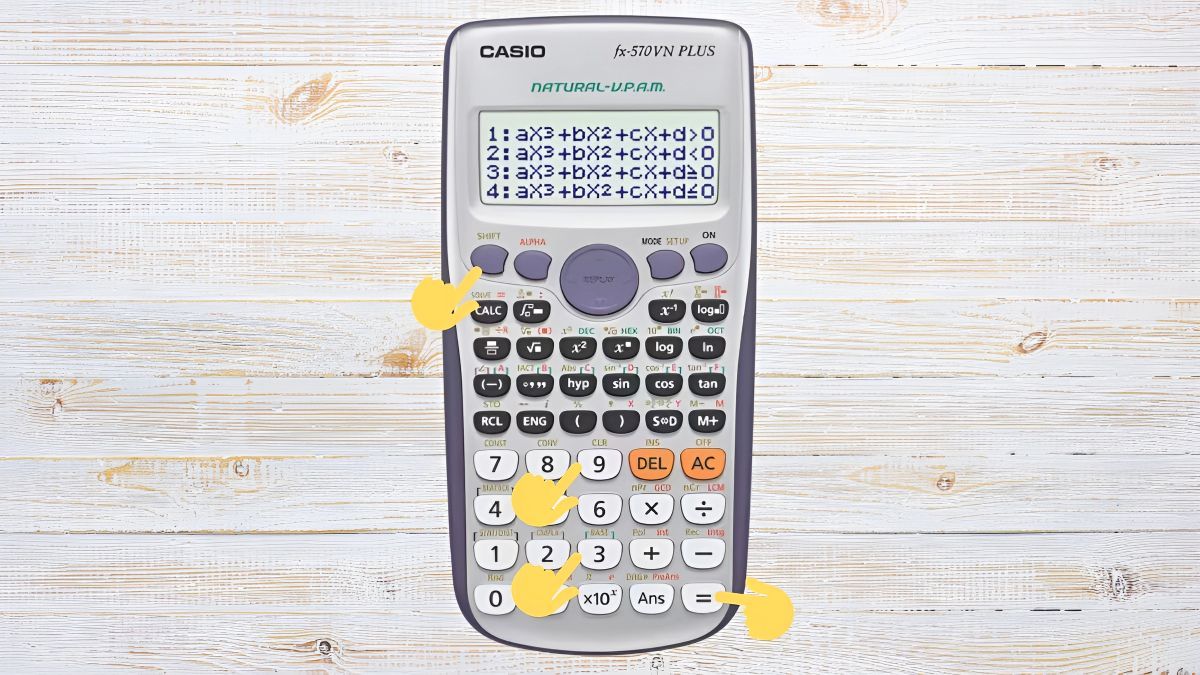 Cách reset máy tính Casio, chỉnh sửa về trạng thái ban đầu