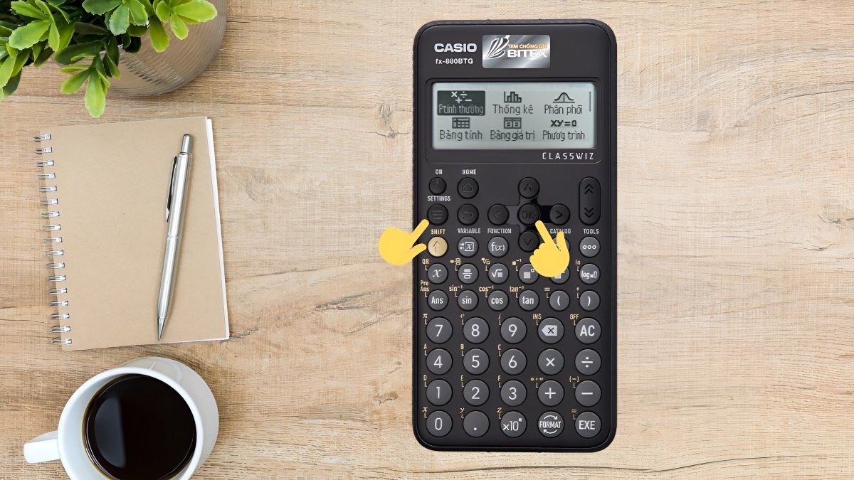 Cách reset máy tính Casio, chỉnh sửa về trạng thái ban đầu