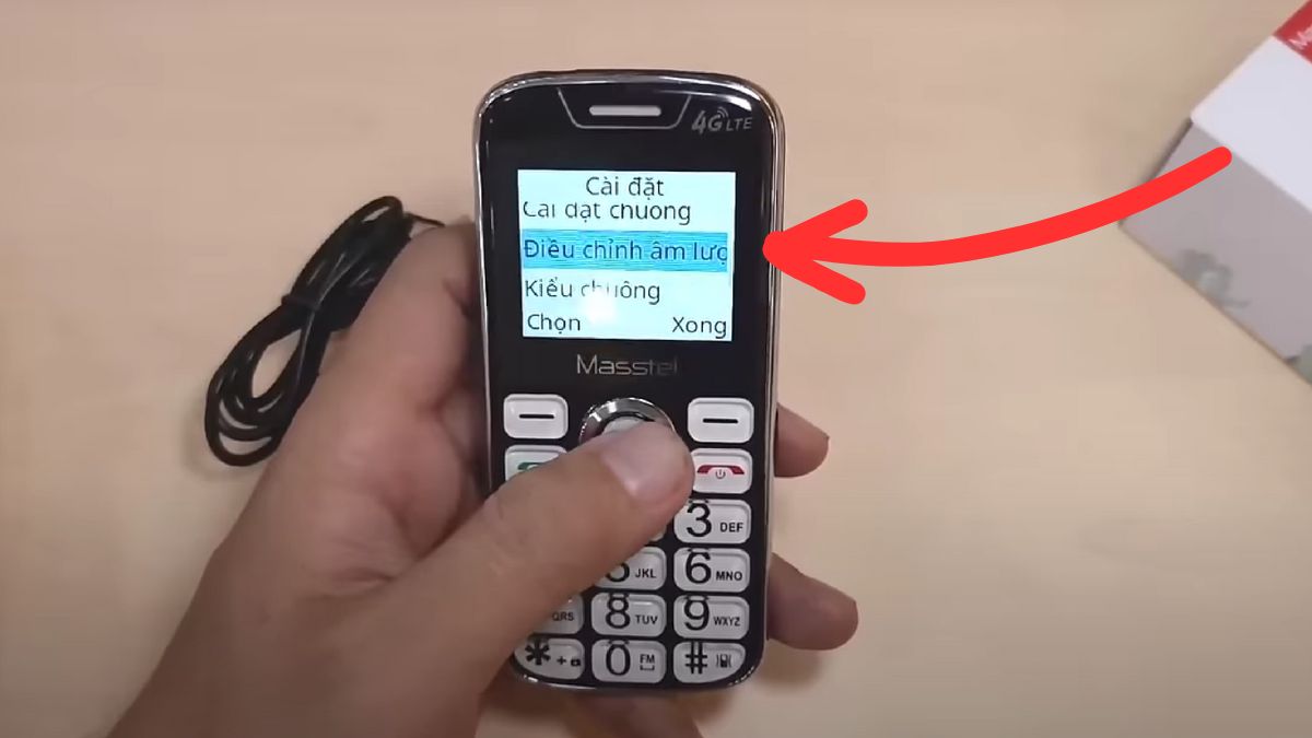 Cách bật chuông điện thoại Masstel cục gạch như thế nào?