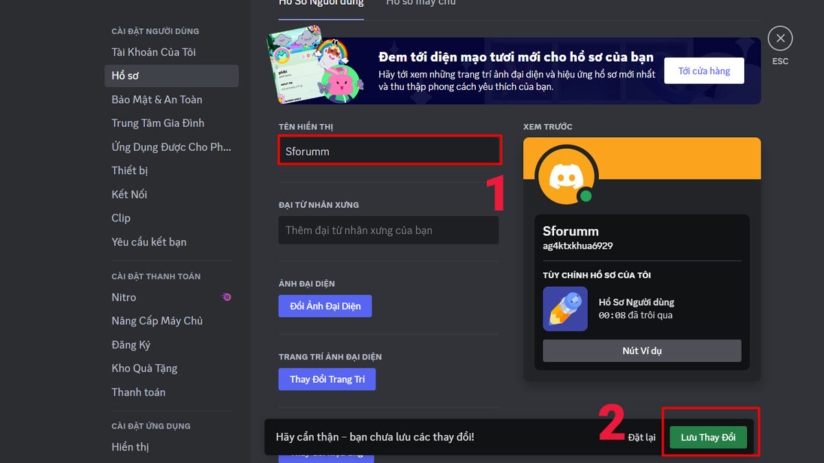 Hướng dẫn 2 cách đổi tên Discord siêu dễ