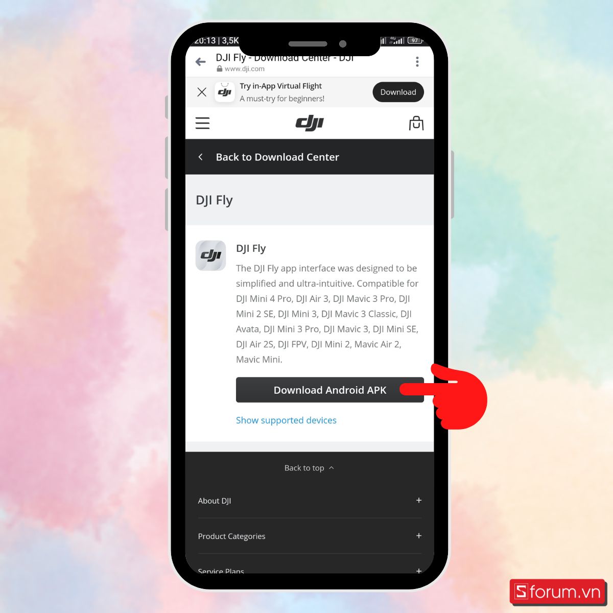 Cách cài đặt và sử dụng app DJI Fly cho điện thoại Android